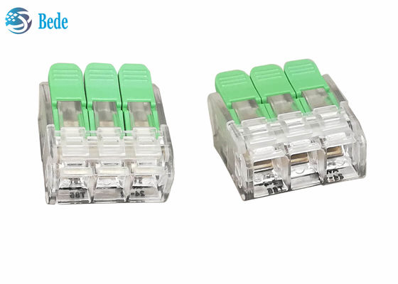 Lever Wire Splicing Connector Quick Terminal Blocks 3 ways 450V 32A OJ263