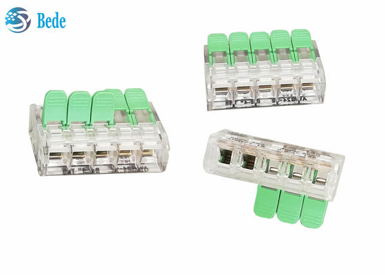 Spring Lever Quick Connect Terminal Block 5 Way 450V 32A OJ265