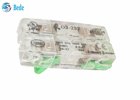 Universal Wire And Cable Connector Push In Terminal Blocks 2 Way 32A 450V