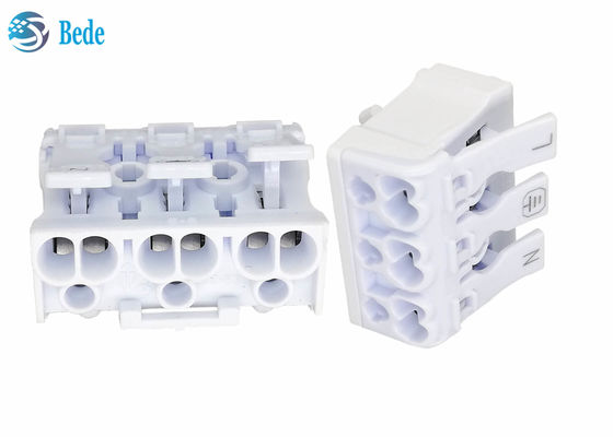 3 Pole Push Wire Connector Quick Terminal Block Suitable For Joining ...