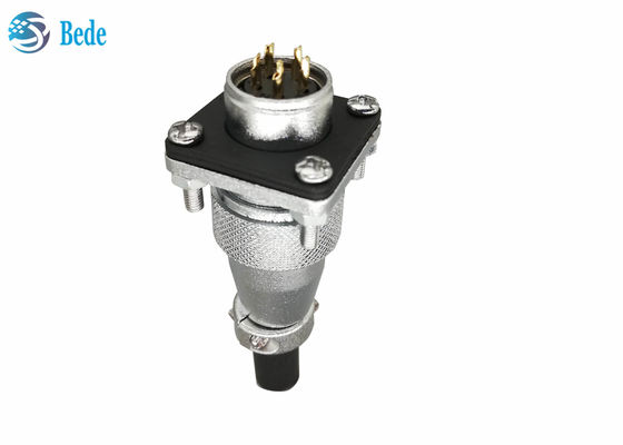 9 10 12 14 Pin 400V 5A WS20 Circular Connectors With Square Flange And ...