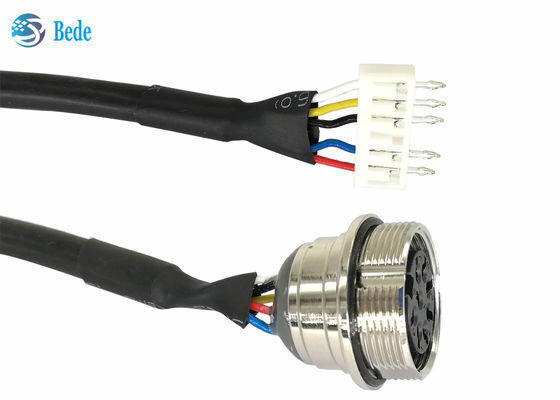 8 pin Female Contacts AISG RET Cable To 6 Pins Crimp Terminal