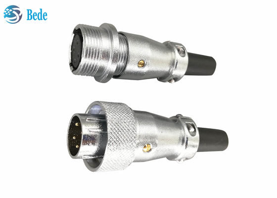 2 3 4 Pin Circular Connectors Plug And Socket Docking Connectors 25A 500V