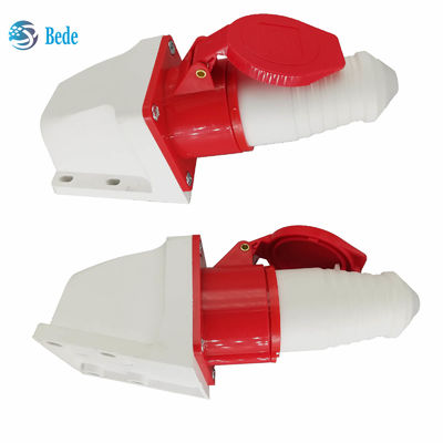 Male Female Electrical Socket 4 Pins 3P+E 380~415V 16Amp Wall Mounting ...